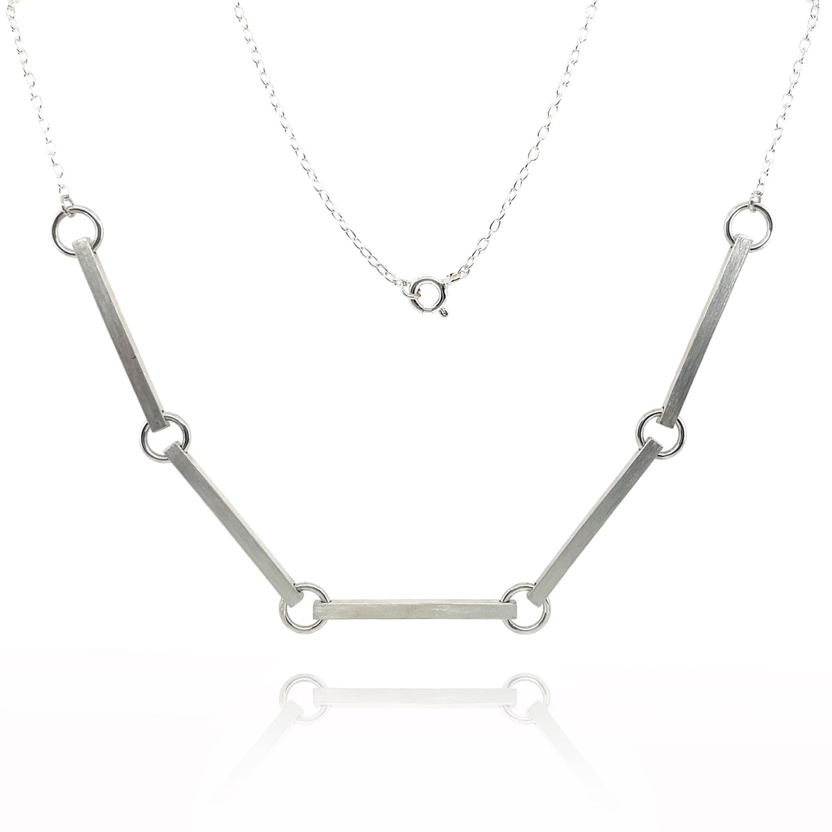 Connections Half Necklace in Silver – Flavia Bennett Designs